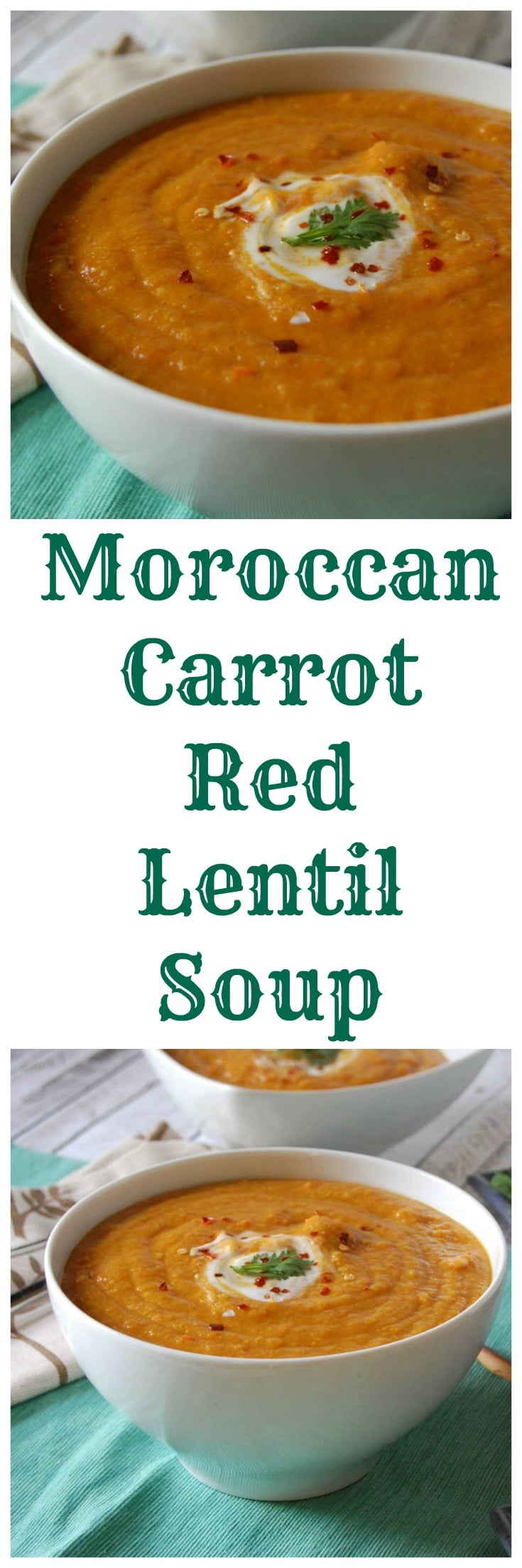 Moroccan Carrot Red Lentil Soup - A Cedar Spoon