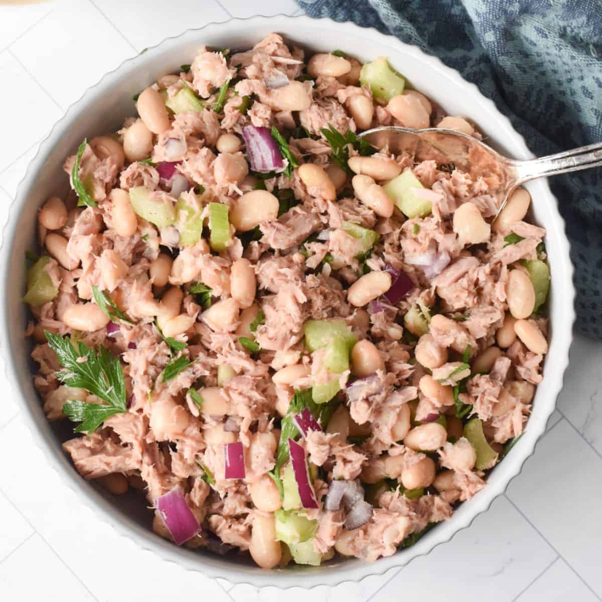 White Bean and Tuna Salad - A Cedar Spoon