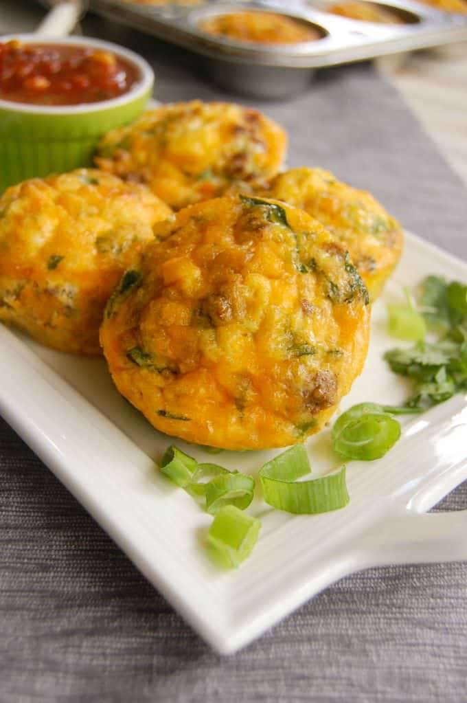 Southwestern Taco Egg Muffins - A Cedar Spoon