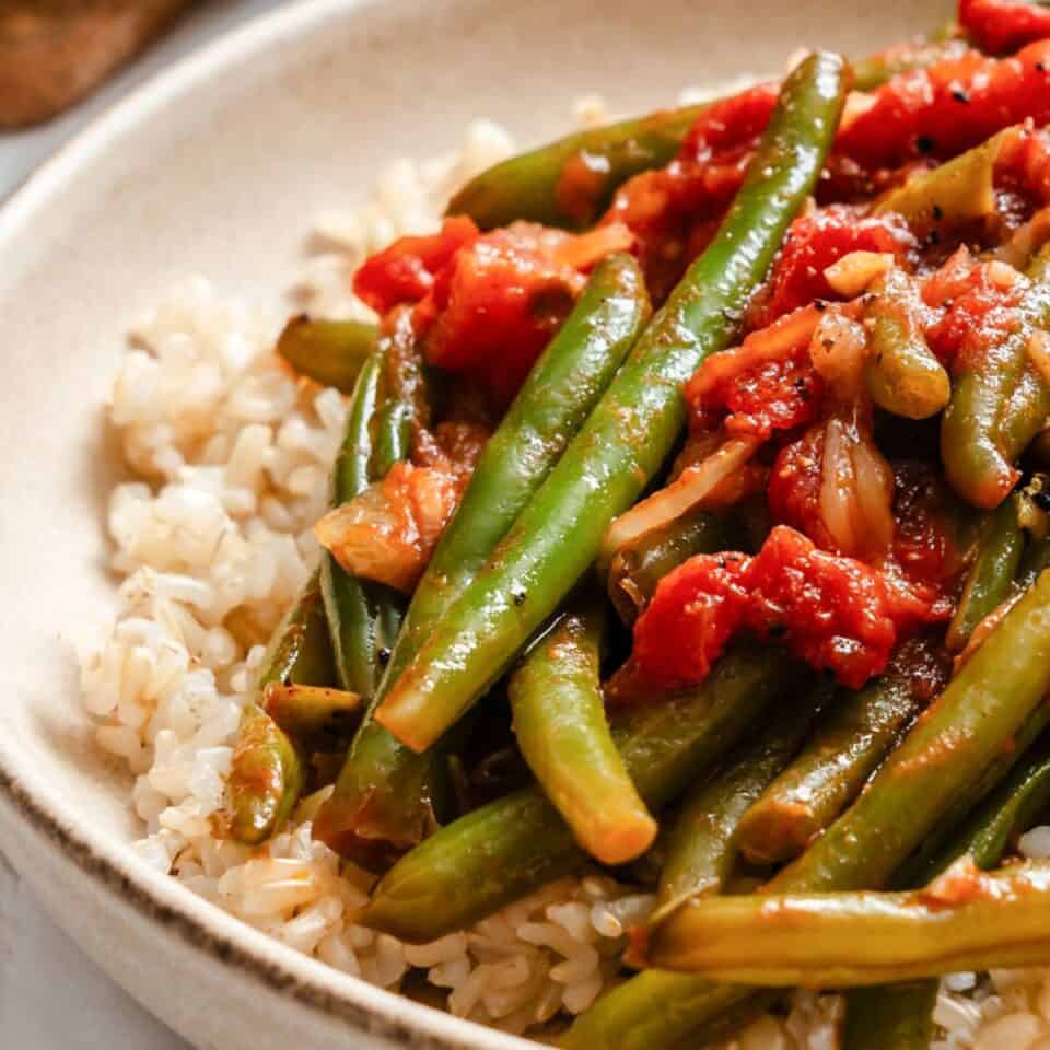 Lebanese Green Beans - A Cedar Spoon