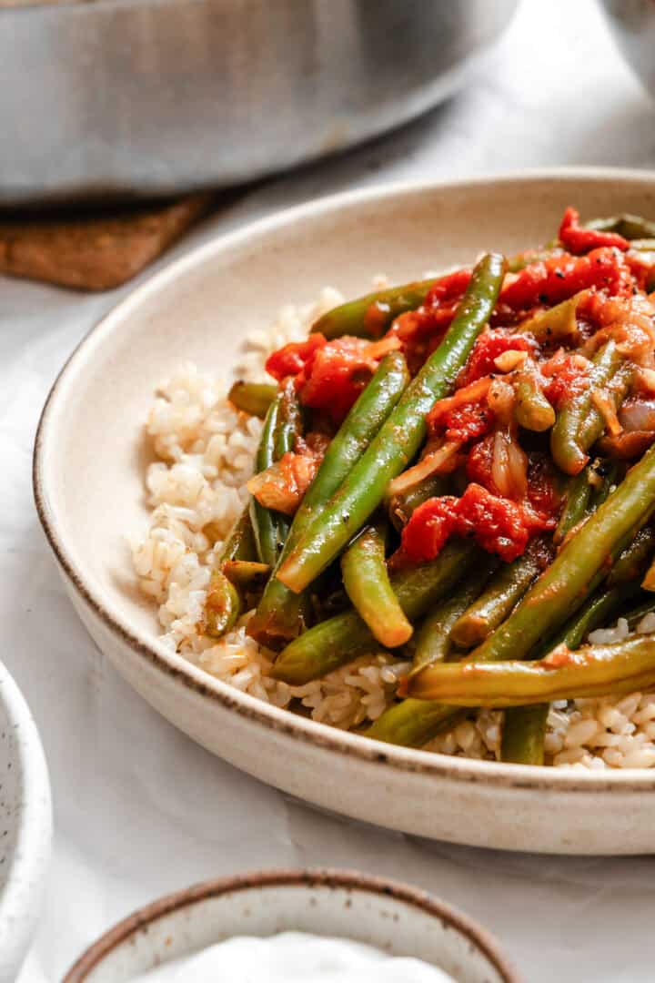 Lebanese Green Beans - A Cedar Spoon