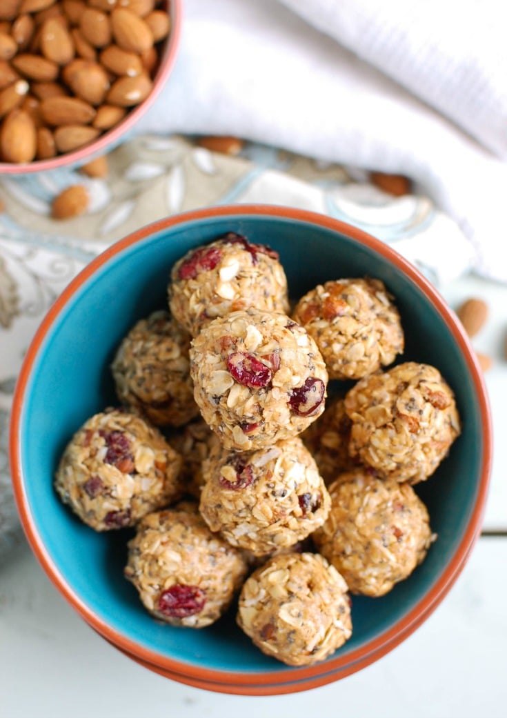 Cranberry Almond Energy Bites - A Cedar Spoon