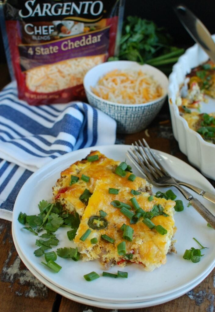 Southwestern Baked Breakfast Casserole - A Cedar Spoon