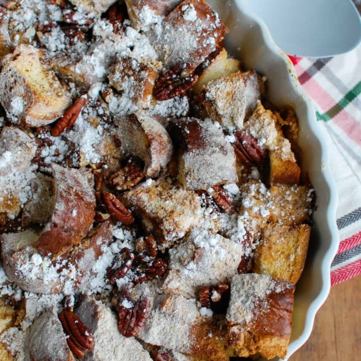 Overnight Gingerbread French Toast Casserole - A Cedar Spoon