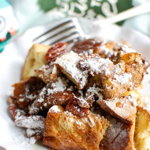 Overnight Gingerbread French Toast Casserole - A Cedar Spoon