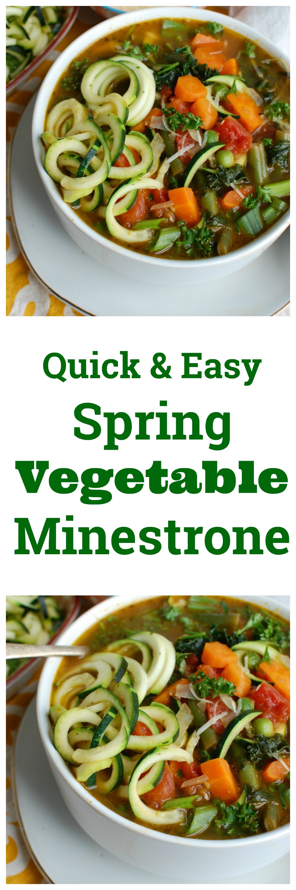 Spring Vegetable Minestrone - A Cedar Spoon