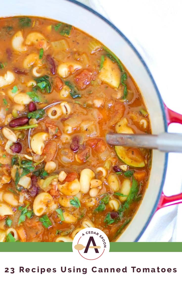 23 Comforting Recipes Using Canned Tomatoes - A Cedar Spoon