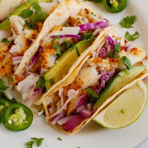 Easy Cod Fish Tacos - A Cedar Spoon