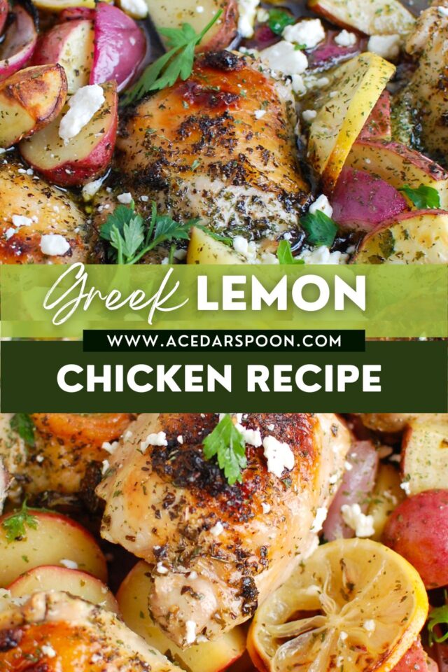 Greek Lemon Chicken - A Cedar Spoon