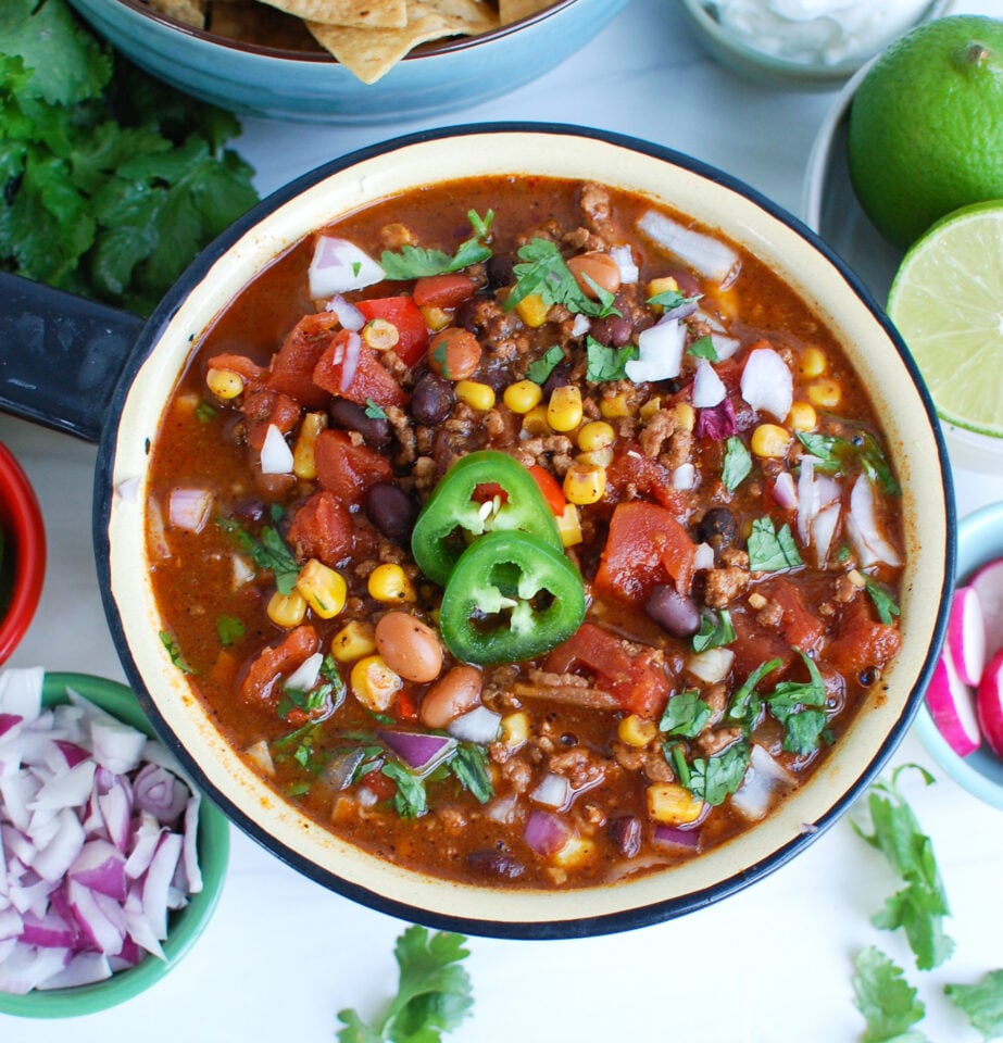 Easy Pork Chili - A Cedar Spoon