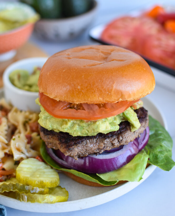 Easy Avocado Burger - A Cedar Spoon