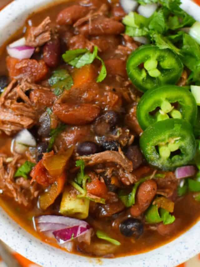 Easy Pork Chili - A Cedar Spoon