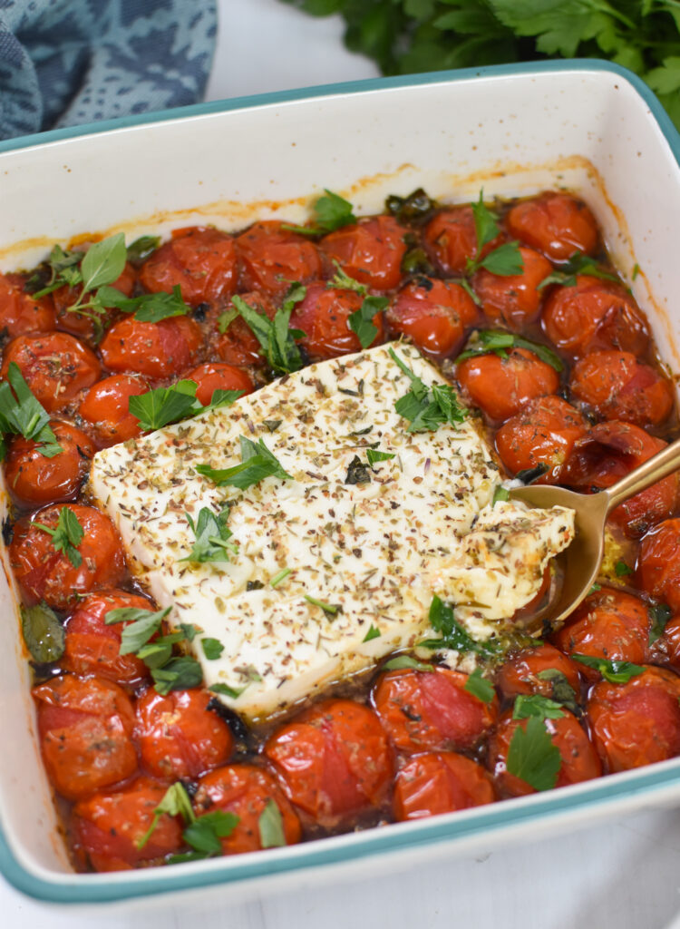 Easy Baked Feta Recipe - A Cedar Spoon