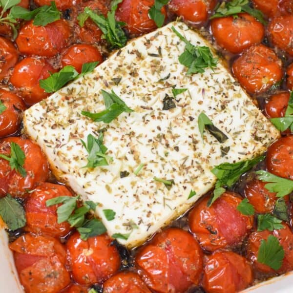 Easy Baked Feta Recipe - A Cedar Spoon