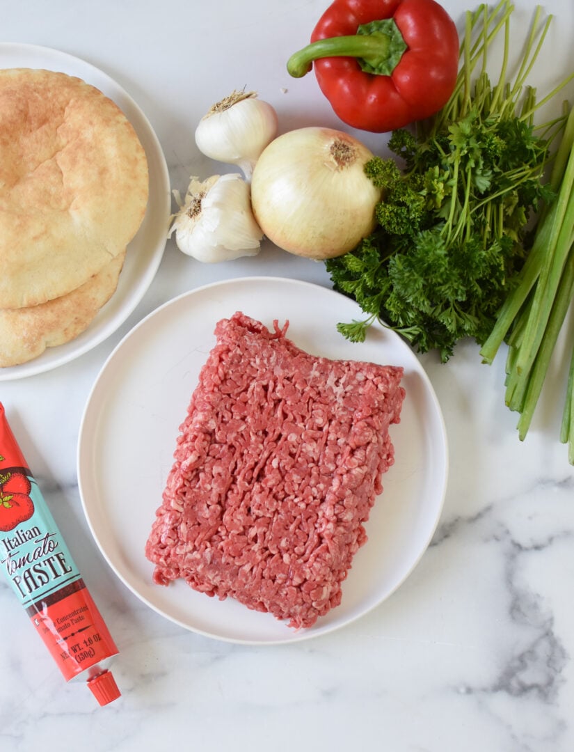 Arayes (Lebanese Meat Stuffed Pitas) - A Cedar Spoon