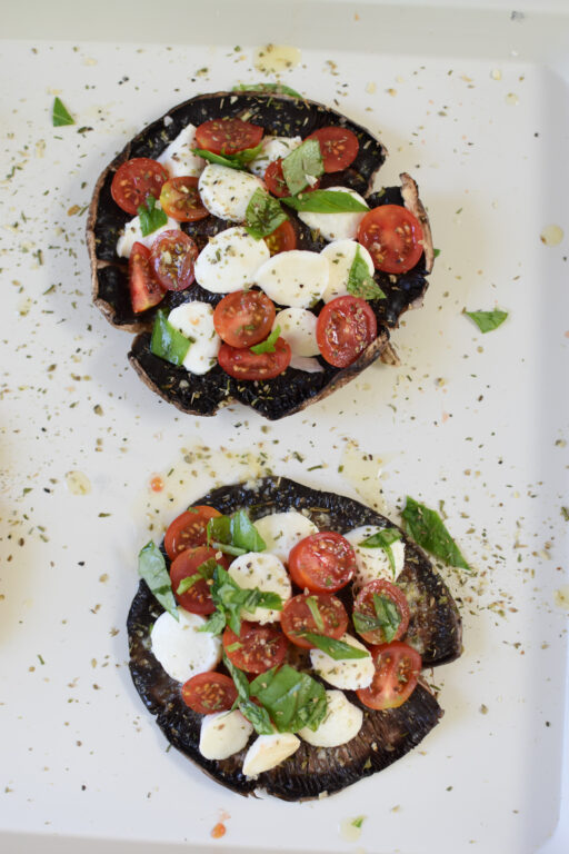 Caprese Stuffed Portobello Mushrooms - A Cedar Spoon