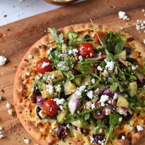 Greek Pizza - A Cedar Spoon