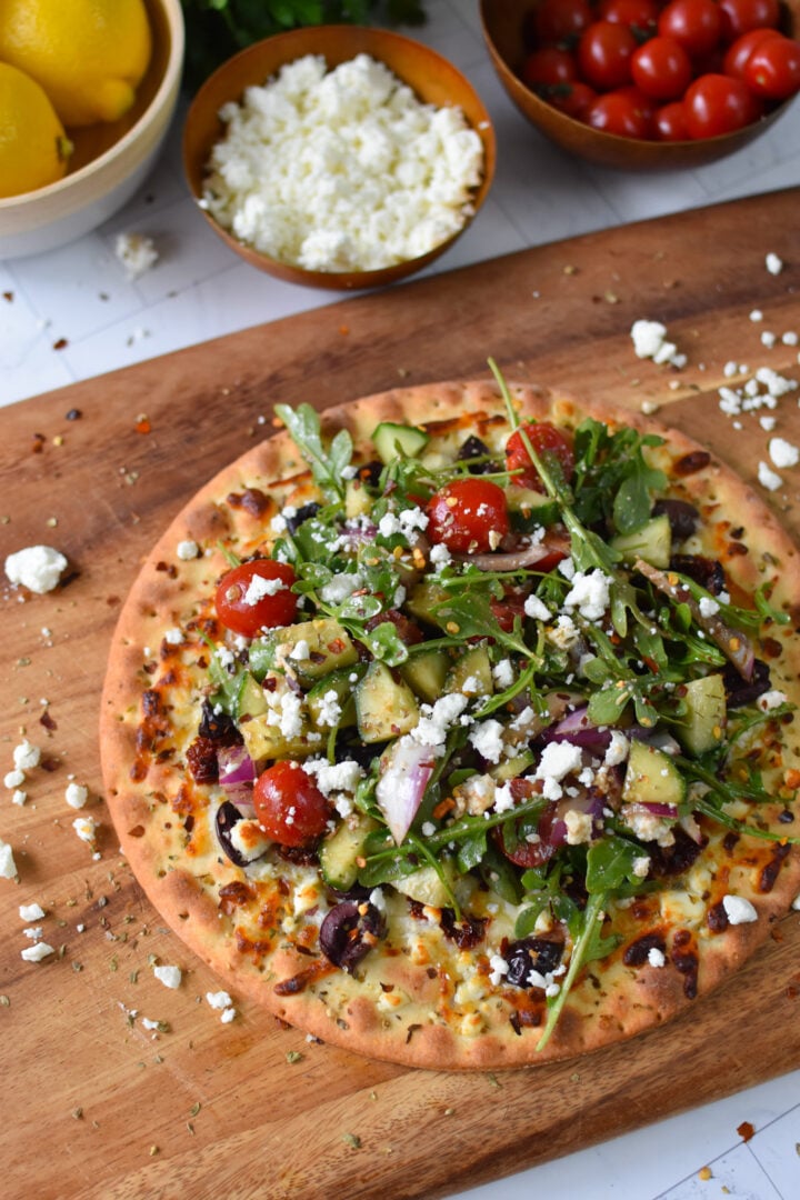 Greek Pizza - A Cedar Spoon