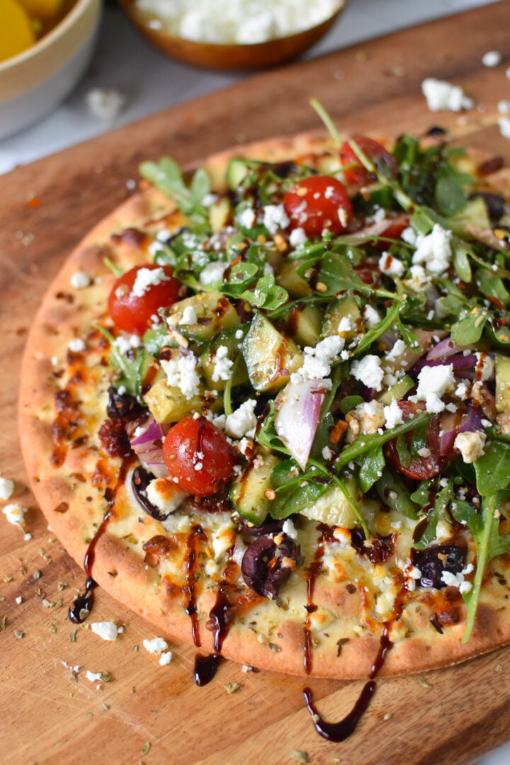 Greek Pizza - A Cedar Spoon