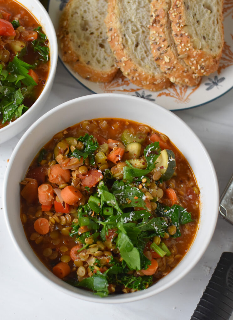 Italian Style Lentil Soup - A Cedar Spoon