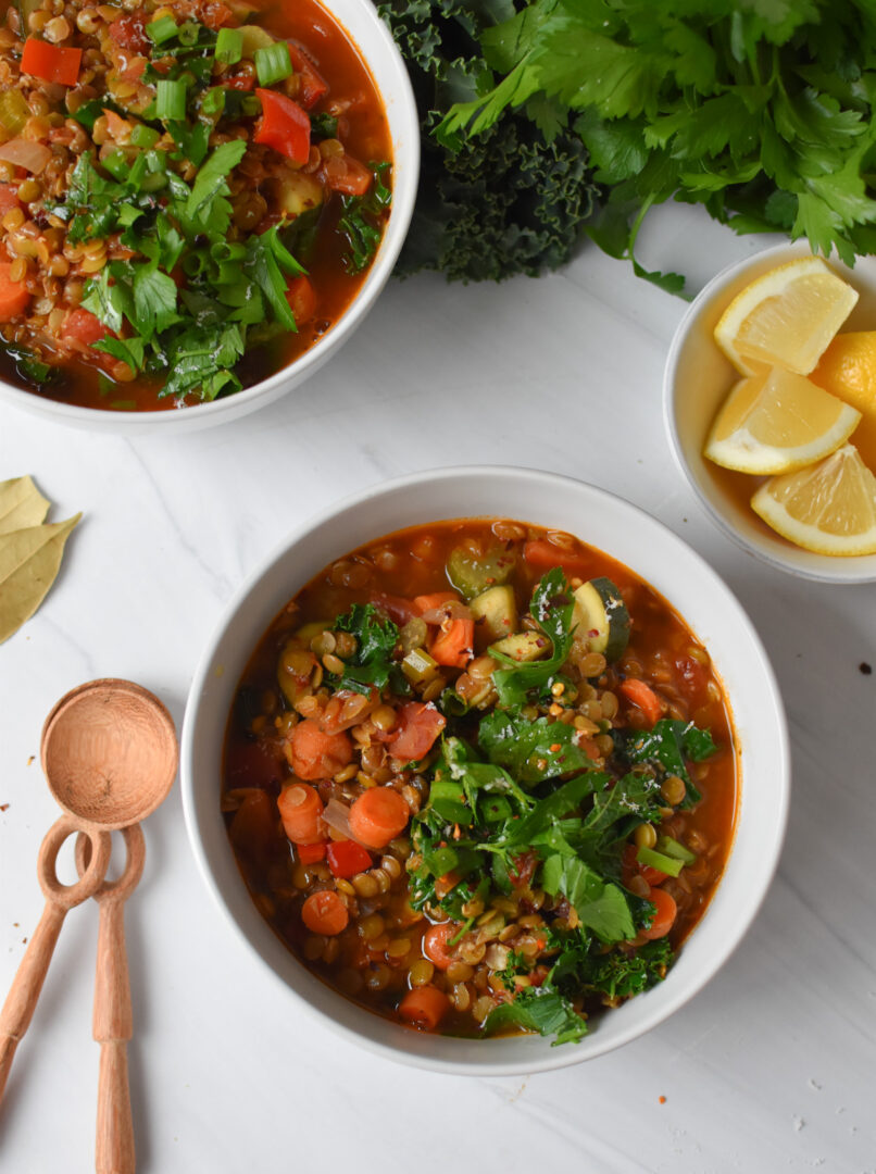 Italian Style Lentil Soup - A Cedar Spoon