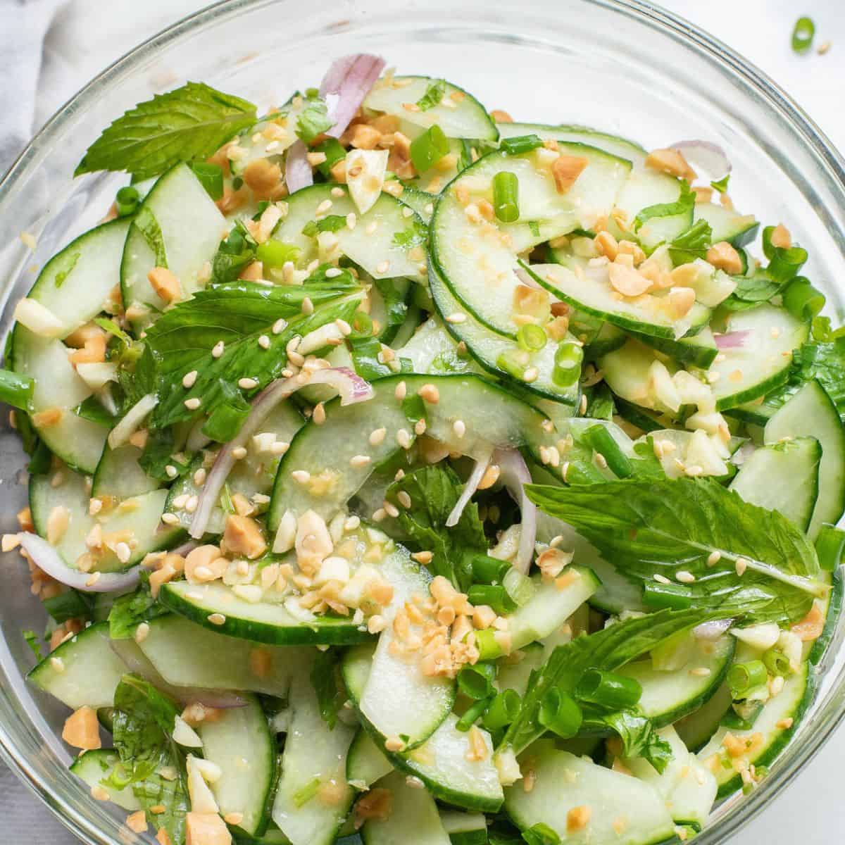 Thai Cucumber Salad - A Cedar Spoon