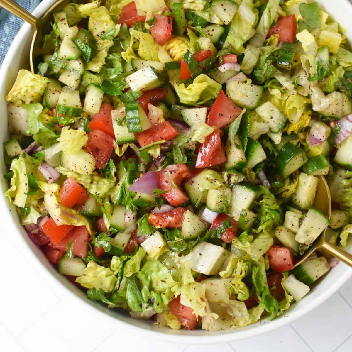Easy Arabic Salad - A Cedar Spoon