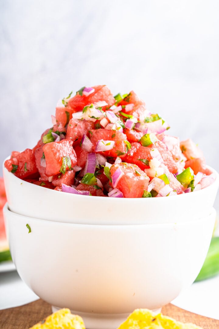 Easy Watermelon Salsa - A Cedar Spoon