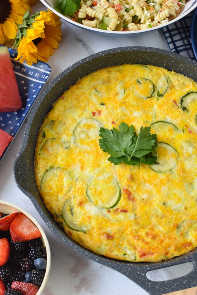 Zucchini Frittata Recipe - A Cedar Spoon