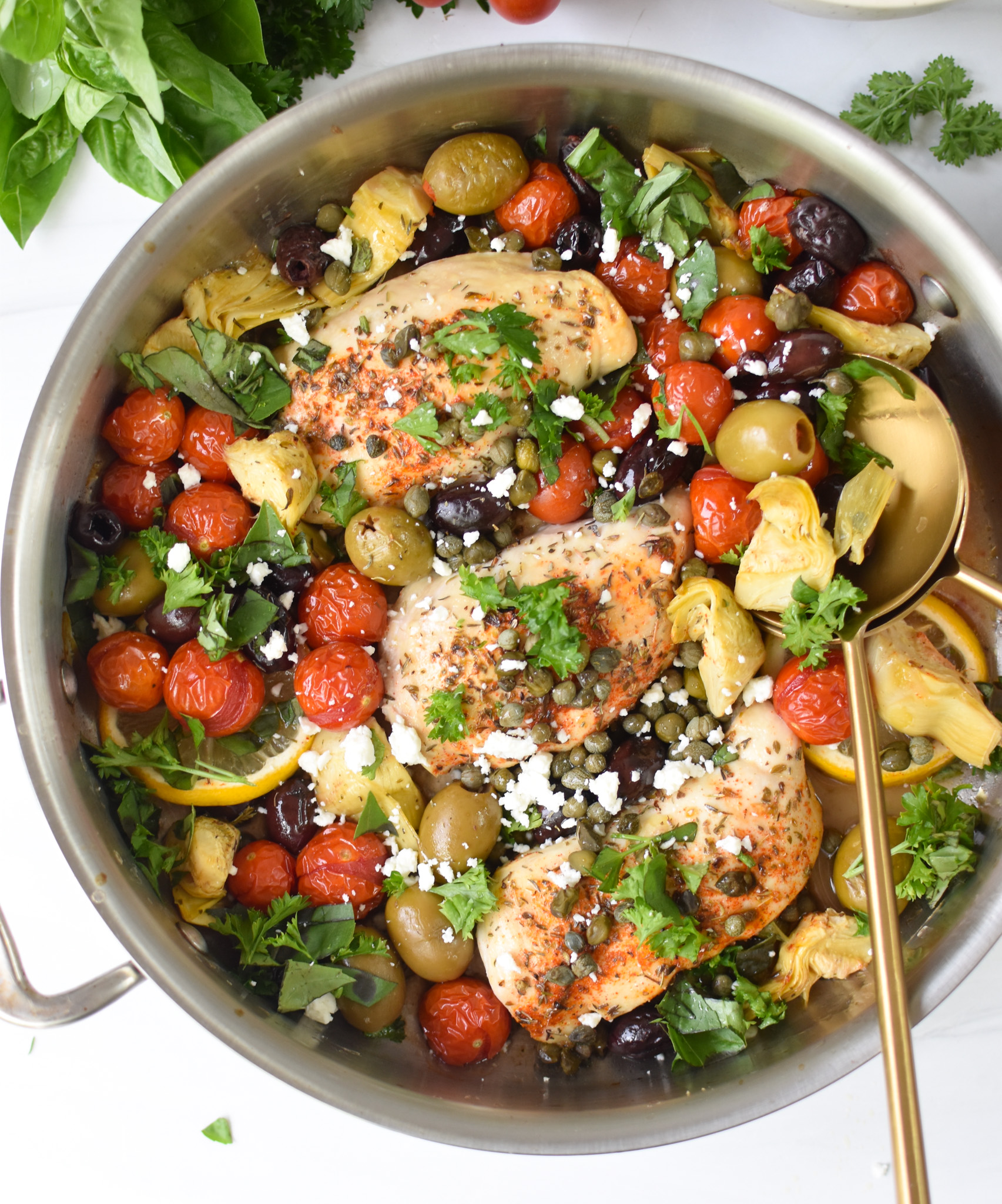 Mediterranean Skillet Chicken A Cedar Spoon Mediterranean Skillet Chicken A Cedar Spoon