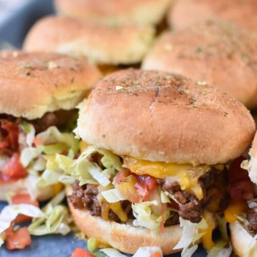 Taco Beef Sliders - A Cedar Spoon
