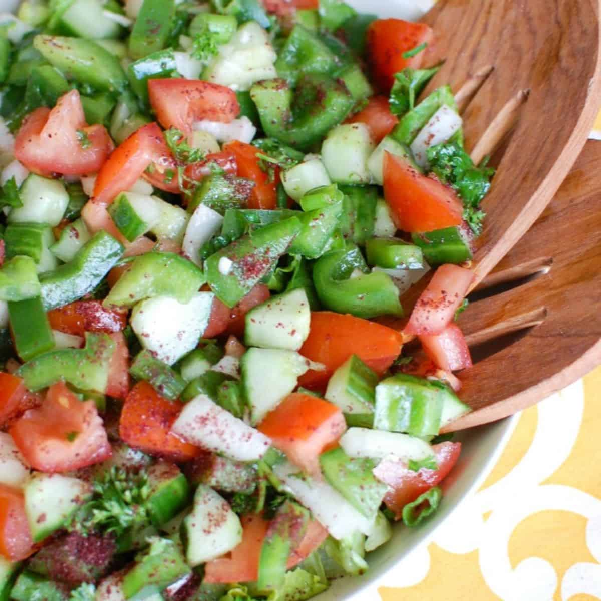 Easy Lebanese Salad - A Cedar Spoon