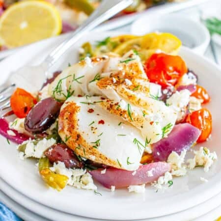 Sheet Pan Mediterranean Cod - A Cedar Spoon