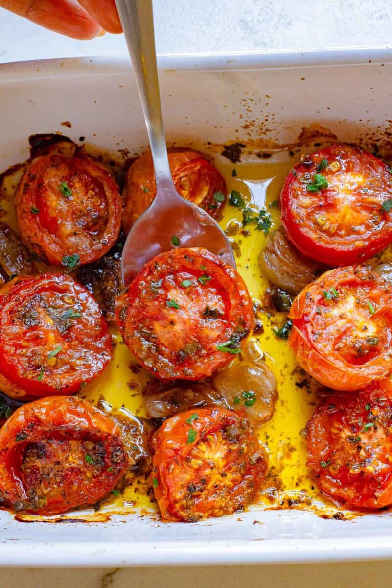 Oven Roasted Tomatoes - A Cedar Spoon