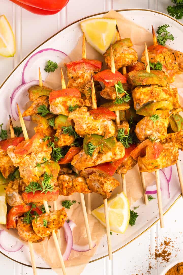 Chicken Tikka Kebabs - A Cedar Spoon