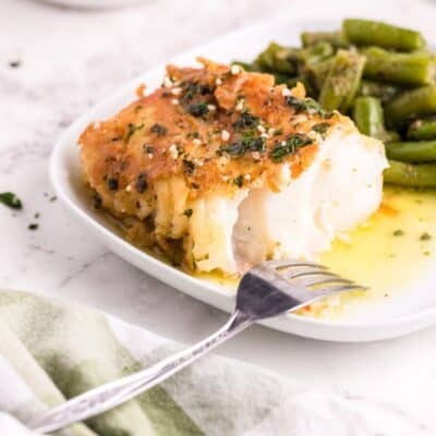 Pan Fried Garlic Butter Cod - A Cedar Spoon
