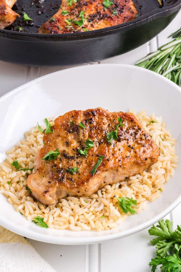 Pan Seared Pork Chops - A Cedar Spoon