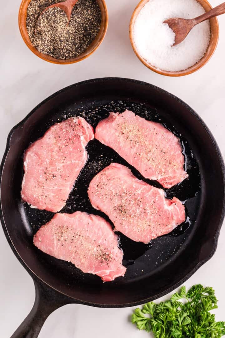 Pan Seared Pork Chops - A Cedar Spoon