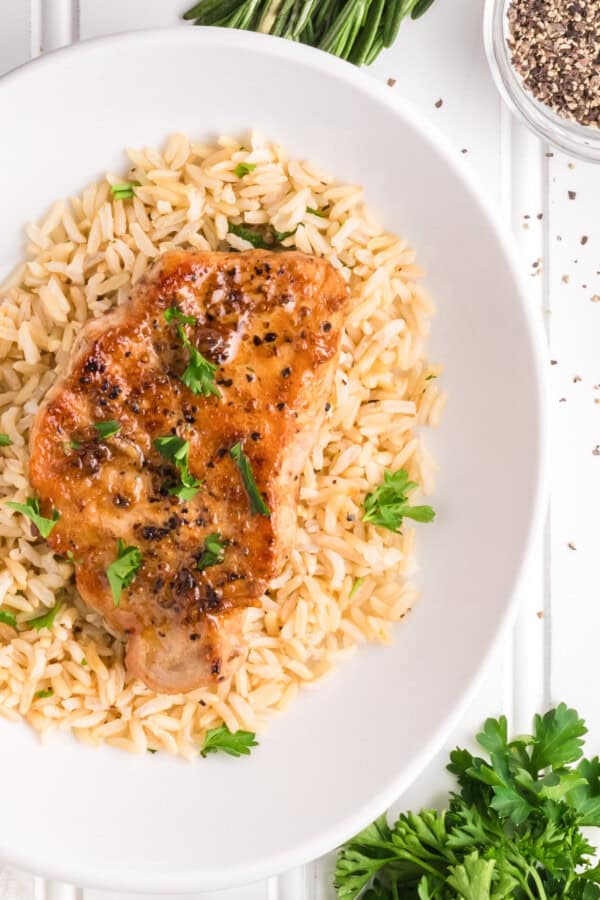 Pan Seared Pork Chops - A Cedar Spoon