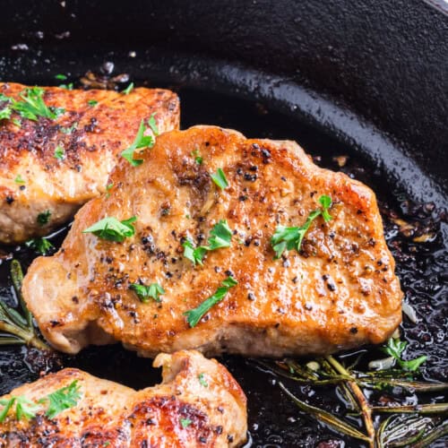 Pan Seared Pork Chops - A Cedar Spoon