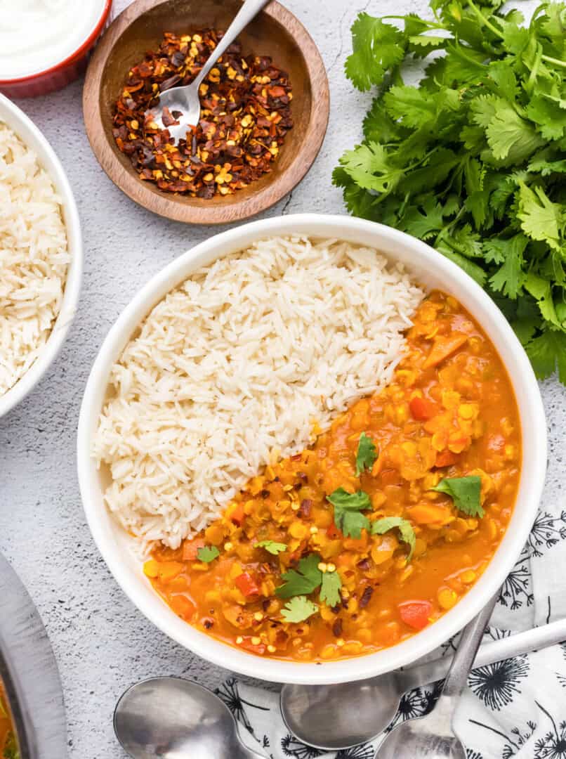 Easy Red Lentil Dahl Recipe - A Cedar Spoon