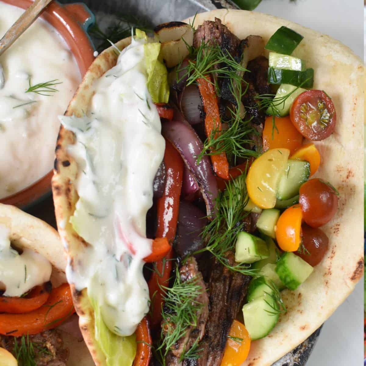 Easy Beef Gyros - A Cedar Spoon