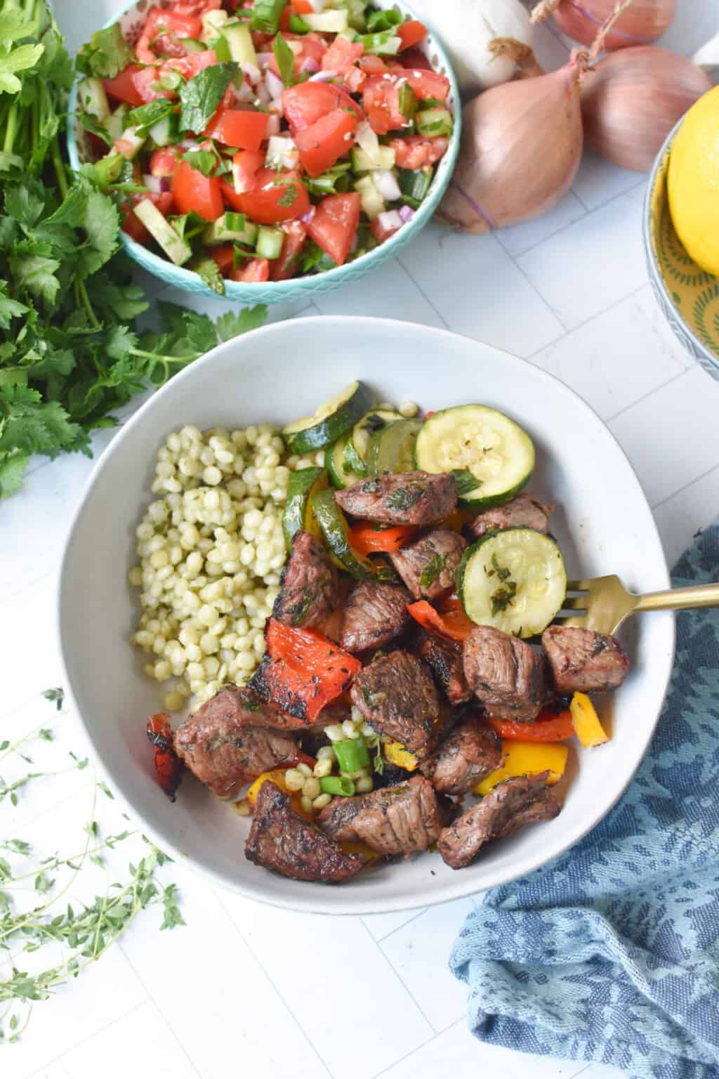 Mediterranean Steak Bites - A Cedar Spoon