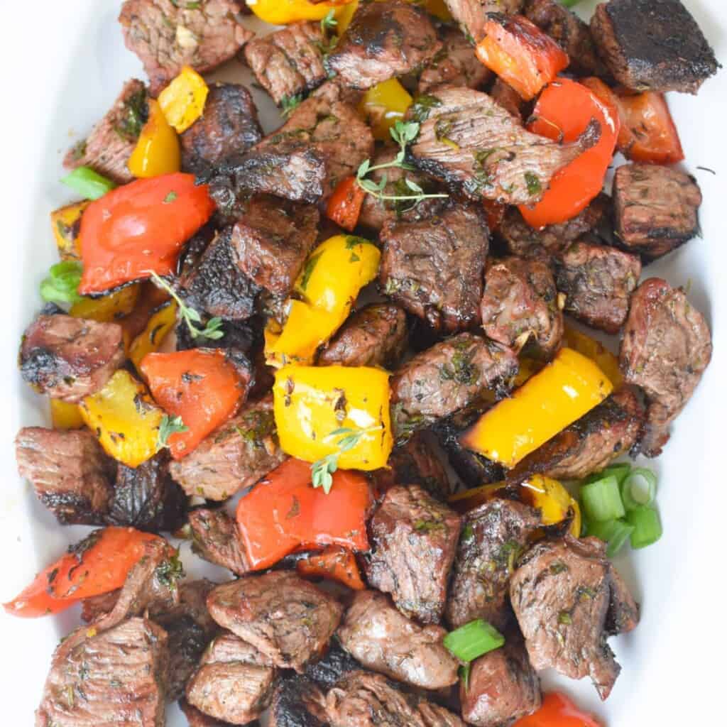 Mediterranean Steak Bites - A Cedar Spoon
