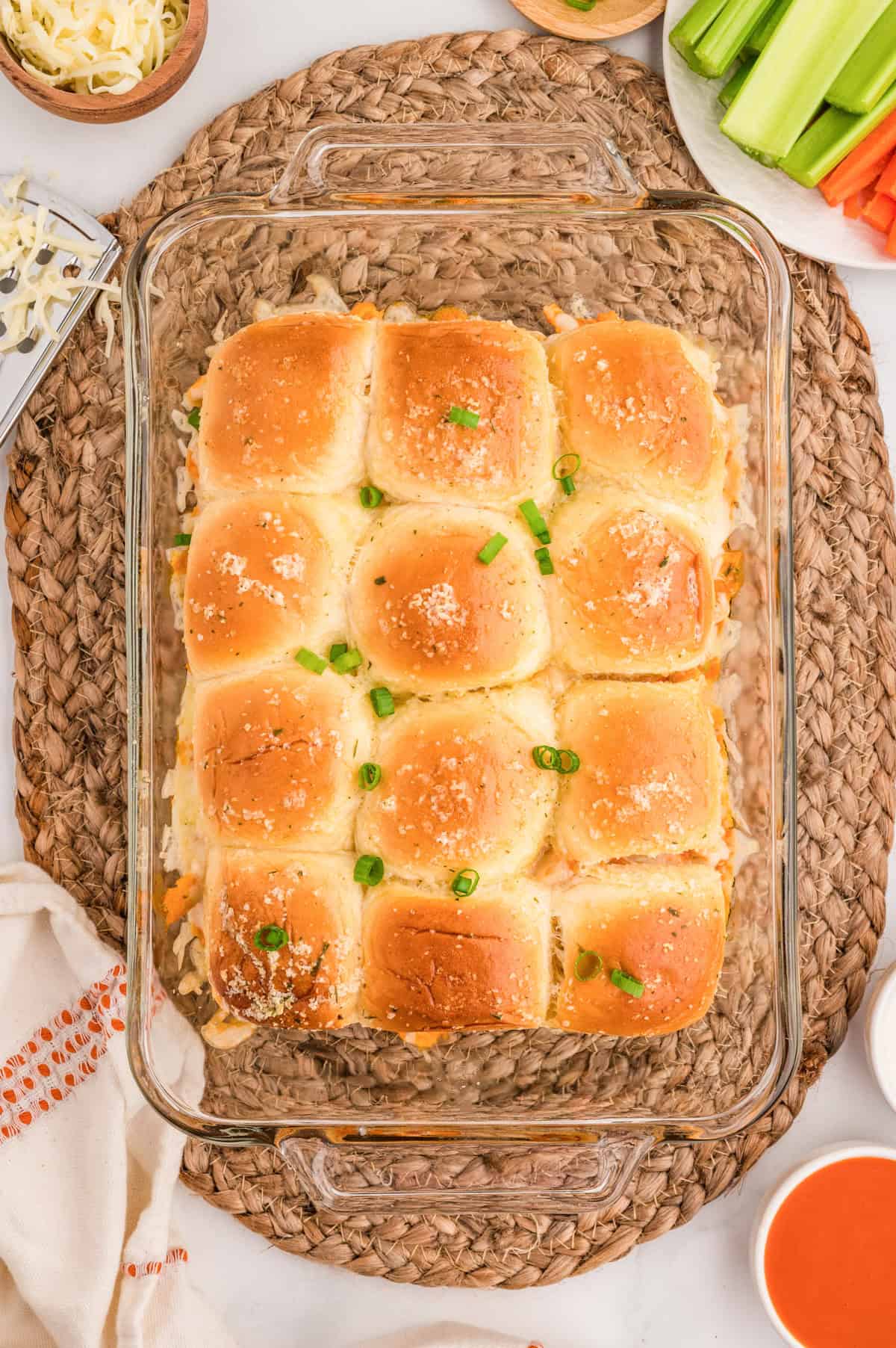 Easy Buffalo Chicken Sliders - A Cedar Spoon